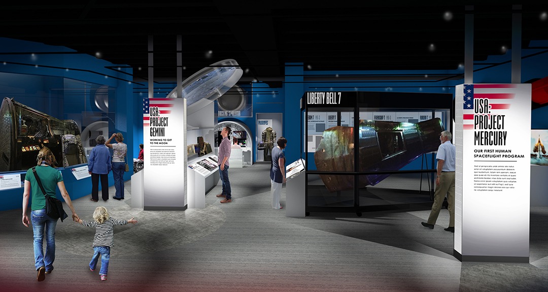 Parts of the Hall of Space Museum at the Cosmosphere are currently ...